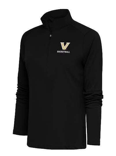 ANTIGUA Vanderbilt Commodores Basketball Tribute Half-zip Pullover - Black