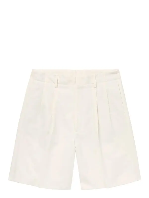 Loro Piana Joetsu Wide-leg Twill Shorts - Neutrals