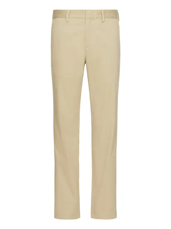 Saint Laurent Straight Chino In Brown - Sand Beige