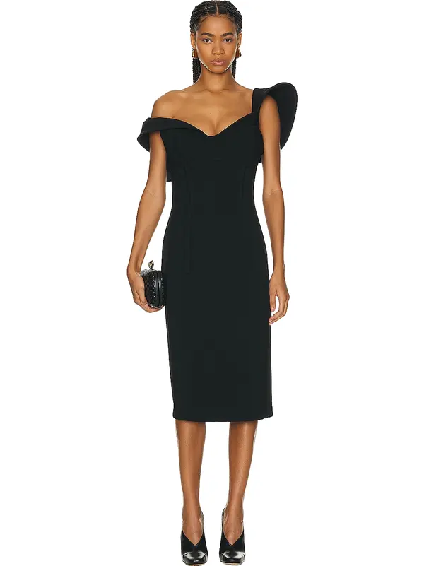 Bottega Veneta Midi Dress - Black