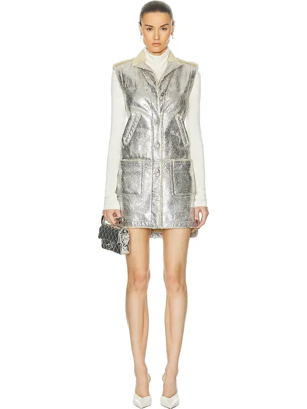 Chanel Metallic Vest - Silver