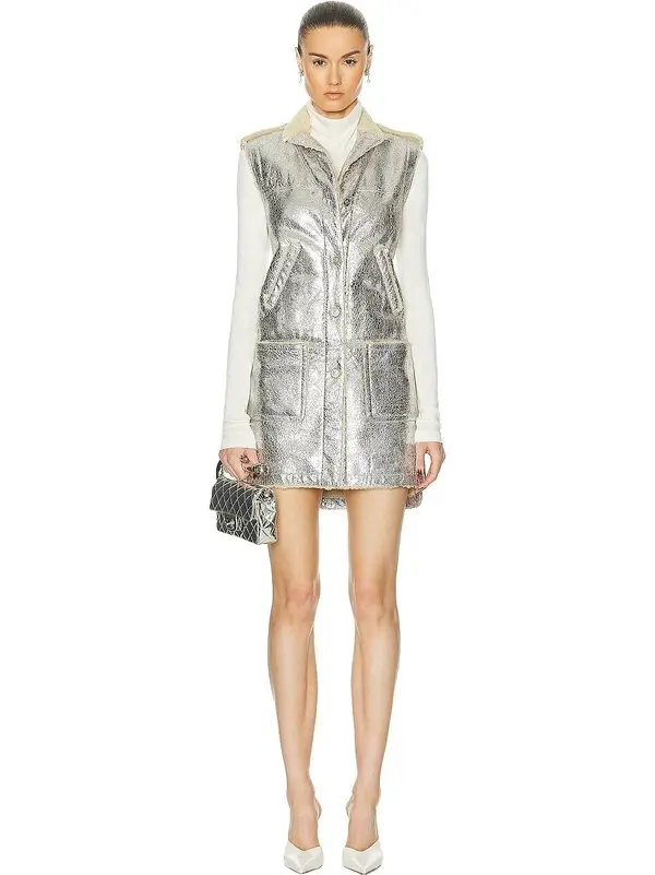 Chanel Metallic Vest - Silver