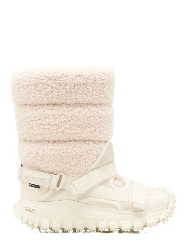 Moncler Trailgrip Eco-shearling Ankle Boots - Ivory