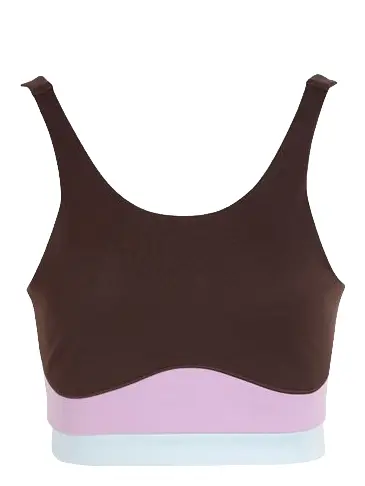 PUMA X LEMLEM Ribbed Crop Tank Top - Brown