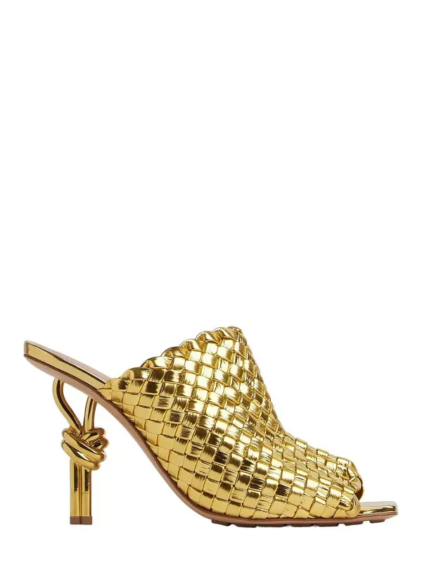 Bottega Veneta Knot Mule - Gold