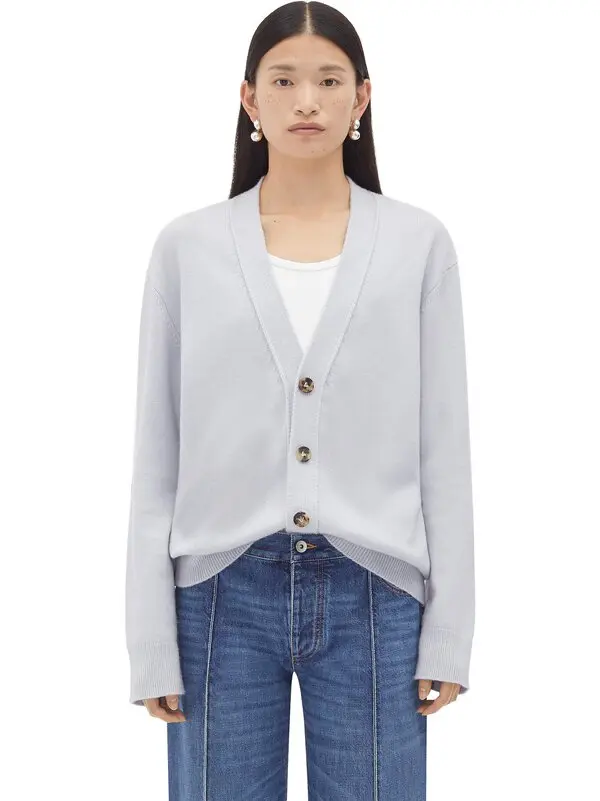 BOTTEGA  VENETA Bottega Veneta Cashmere Cardigan - Morning Mist