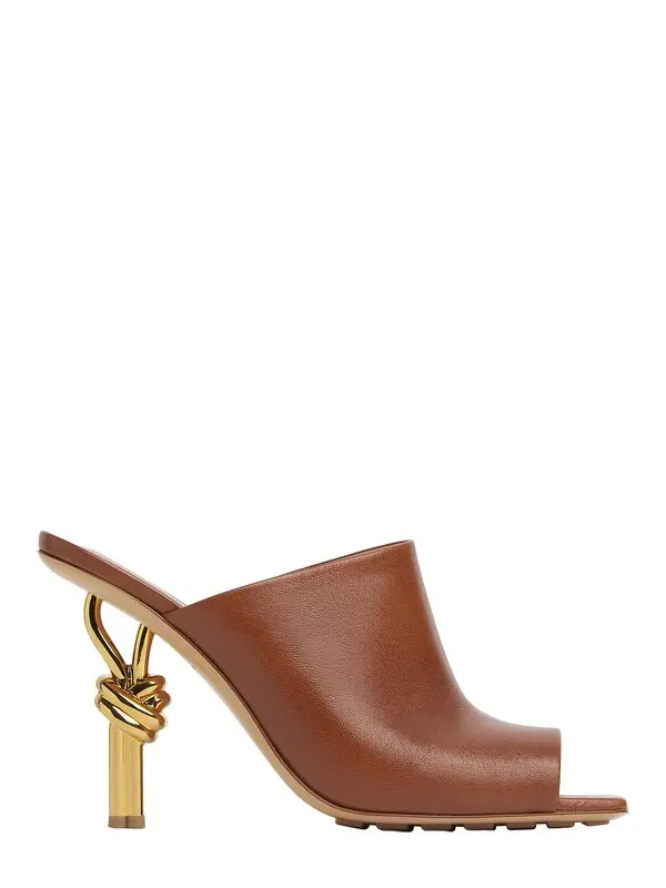 BOTTEGA  VENETA Knot Mule - Brown Sugar