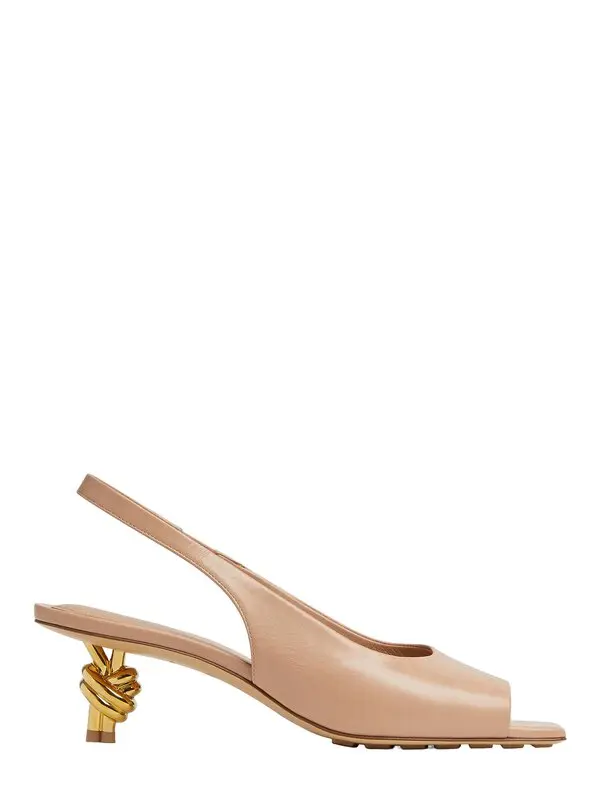 BOTTEGA  VENETA Knot Slingback Sandal - Cipria