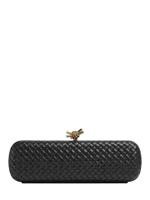 BOTTEGA  VENETA Bottega Veneta Stretch Knot Minaudière - Black