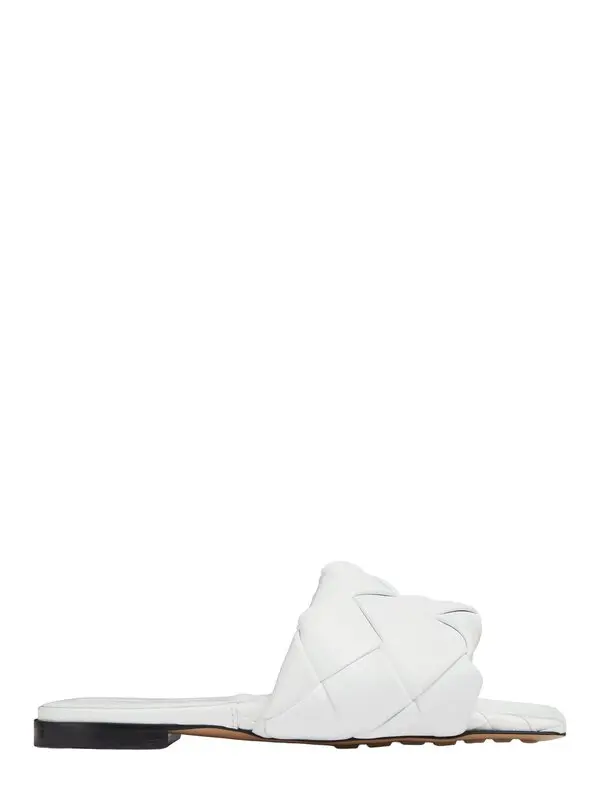 BOTTEGA  VENETA Lido Flat Sandal - Optic White