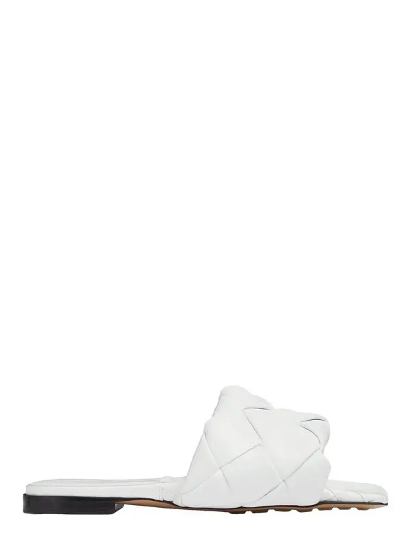 Bottega Veneta Lido Flat Sandal - Optic White