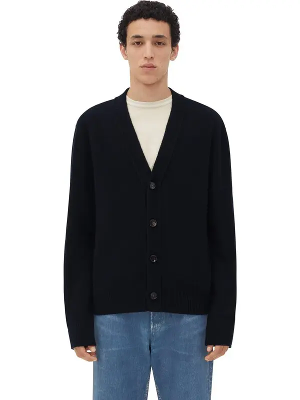 Bottega Veneta Cashmere Cardigan - Navy