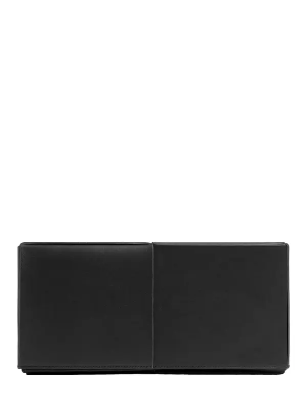 BOTTEGA  VENETA Cassette Box Intrecciato Leather Box - Black