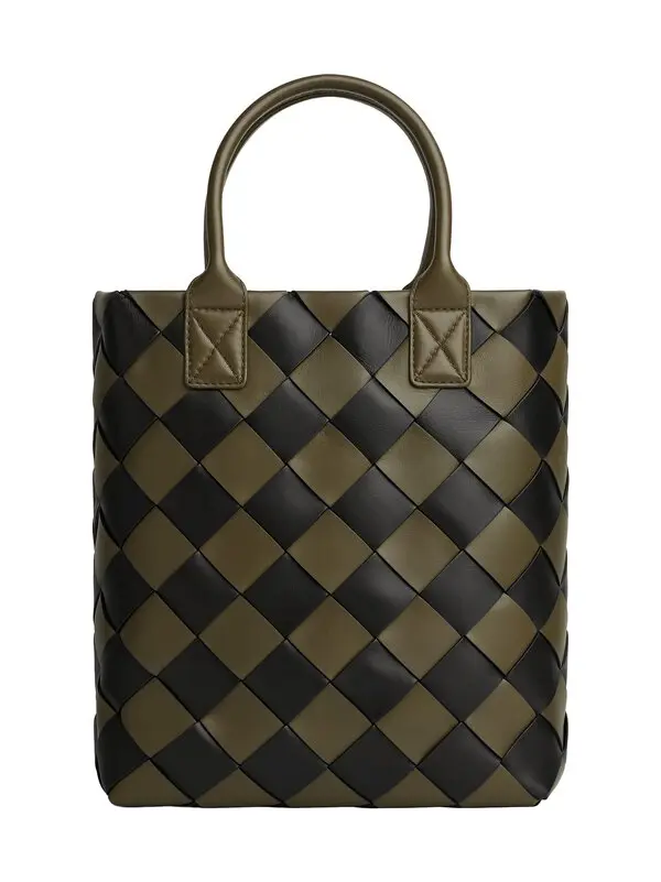 BOTTEGA  VENETA Maxi Intreccio Tote - Mustard/black