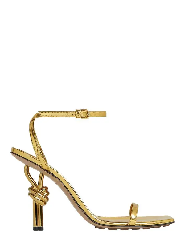 Bottega Veneta Knot Sandal - Gold