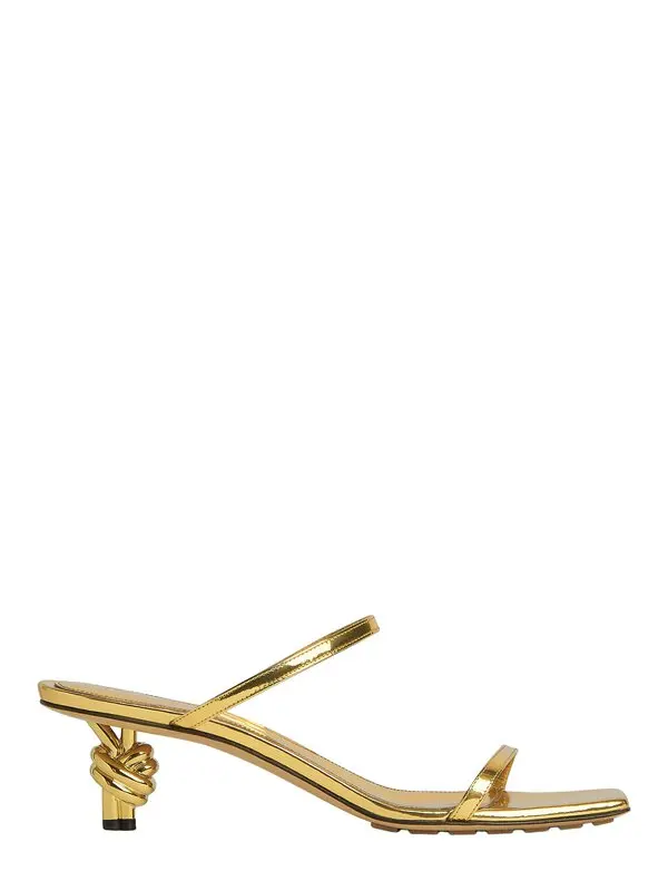 Bottega Veneta Knot Mule - Gold
