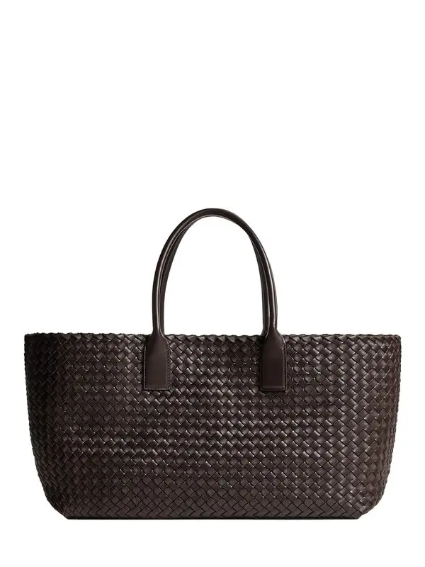Bottega Veneta Intrecciato Cabat Tote Bag - Fondant