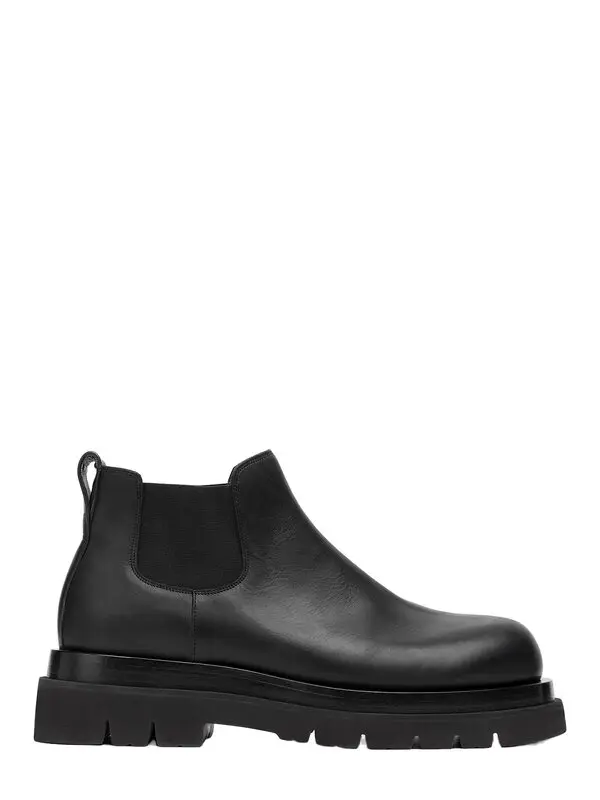 Bottega Veneta Lug Chelsea Ankle Boot - Black