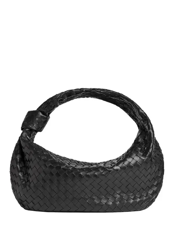 BOTTEGA  VENETA Bottega Veneta Medium Jodie Shoulder Bag - Black