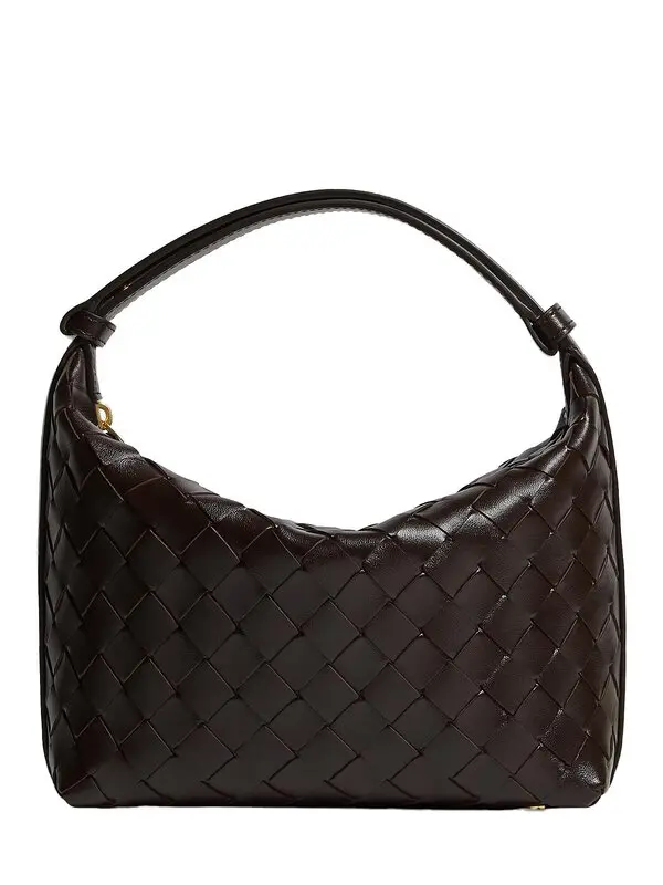 Bottega Veneta Intrecciato Leather Shoulder Bag - Fondant