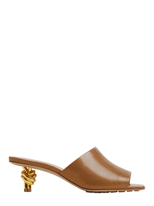 Bottega Veneta Knot Mule - Wood