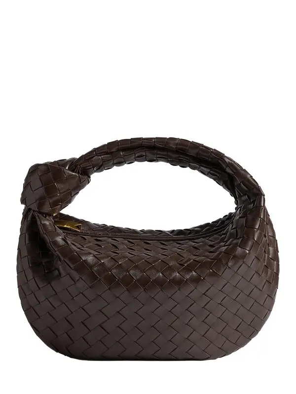 BOTTEGA  VENETA Small Jodie Intrecciato Shoulder Bag - Fondant