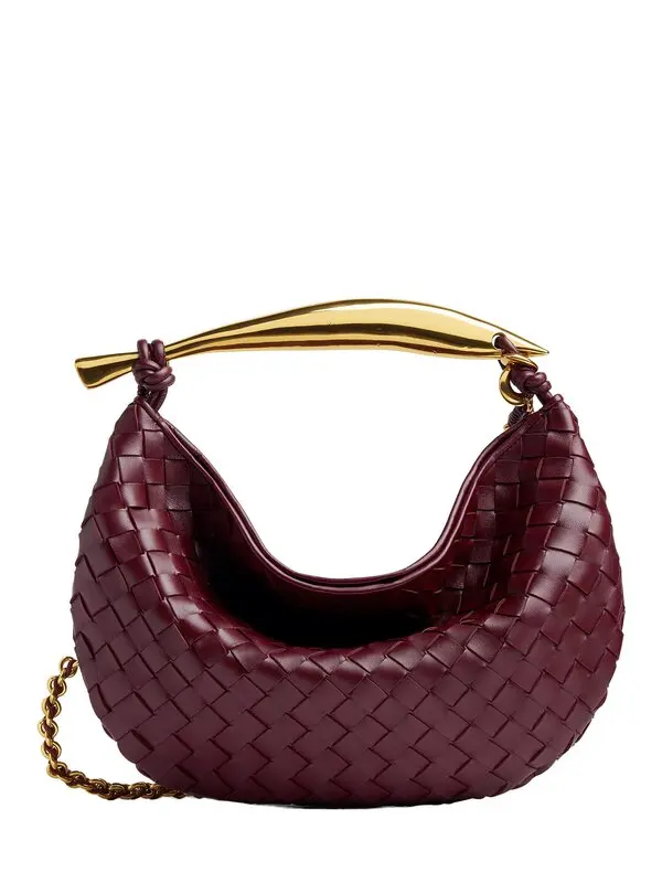 BOTTEGA  VENETA Sardine Chain Bag - Barolo
