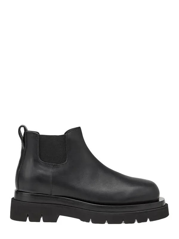 BOTTEGA  VENETA Lug Chelsea Ankle Boot - Black