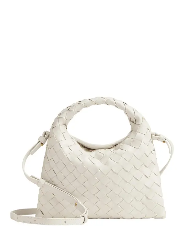 BOTTEGA  VENETA Mini Hop Shoulder Bag - White
