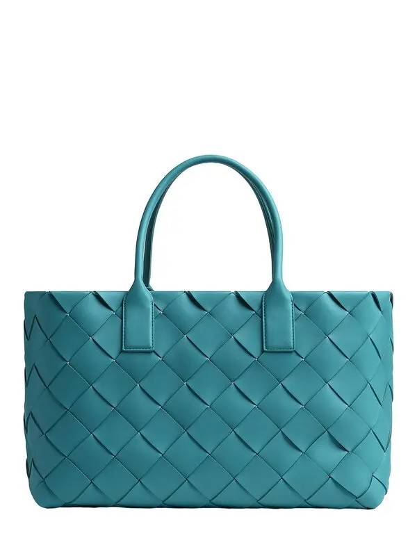Bottega Veneta Maxi Intreccio Tote - Linoleum/plaster