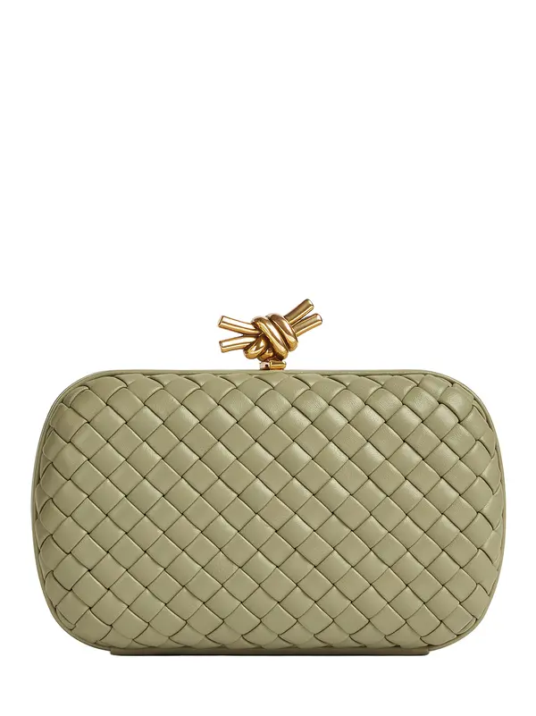 Bottega Veneta Knot Minaudière - Travertine