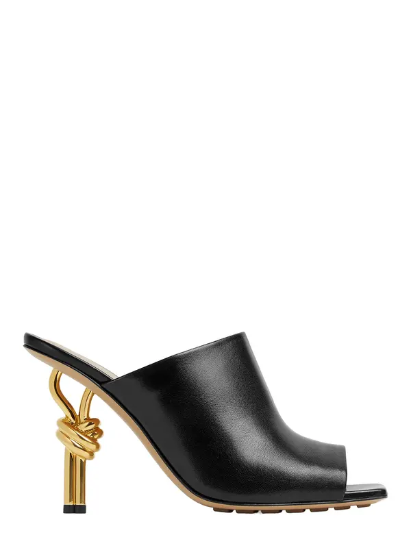 Bottega Veneta Knot Heel Mule - Black
