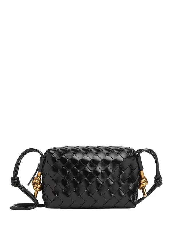 BOTTEGA  VENETA Mini Loop Metal Knots Cross-body Bag - Black