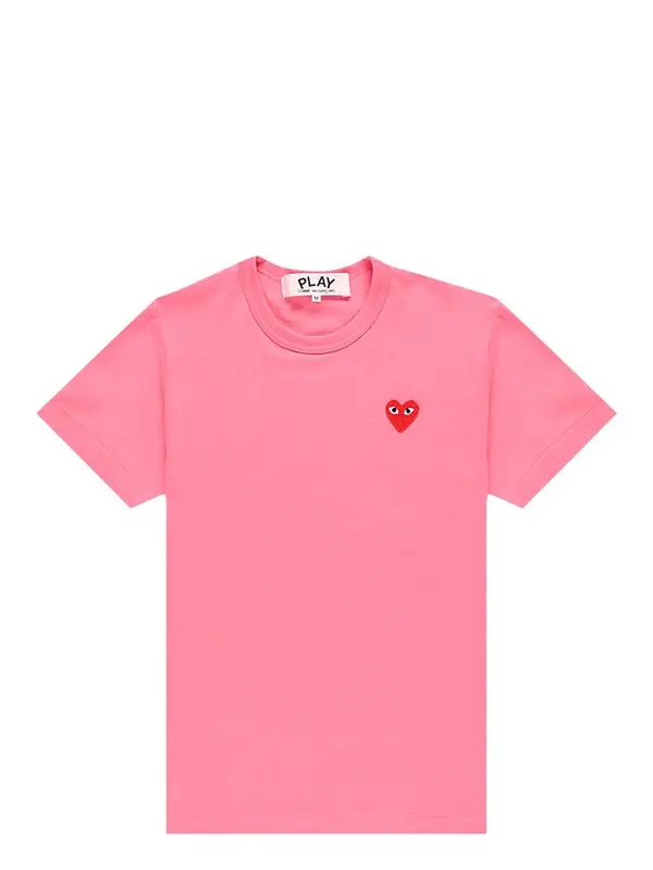 Play Comme Des Garcon Mini Heart Solid Tee - Pink