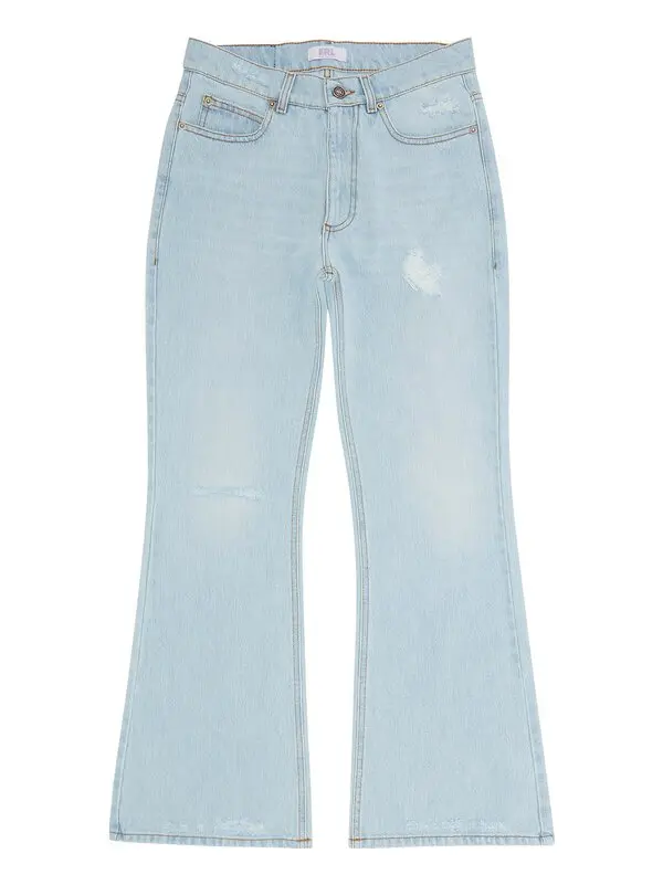 ERL Distressed Denim Pants - Blue