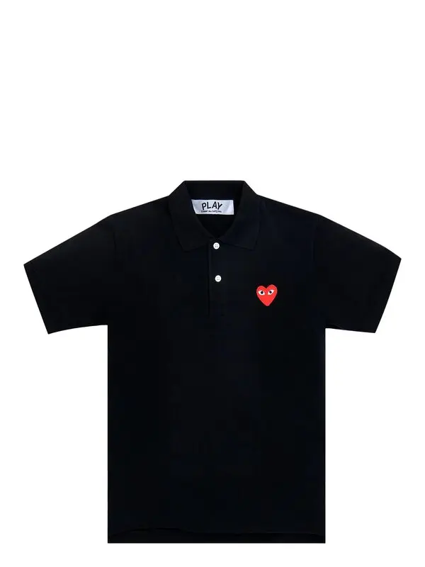Play Comme Des Garcon Polo Shirt - Black