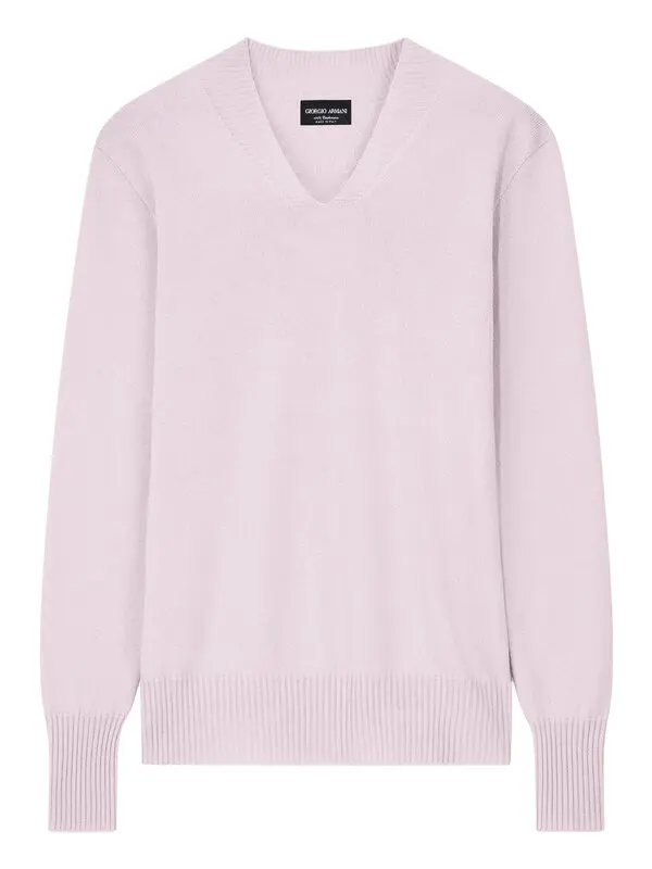 Giorgio Armani Long Sleeve Cashmere Jumper - Pink
