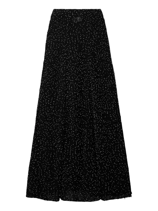 Gabriela Hearst Floris Bead-embellished Maxi Skirt - Black