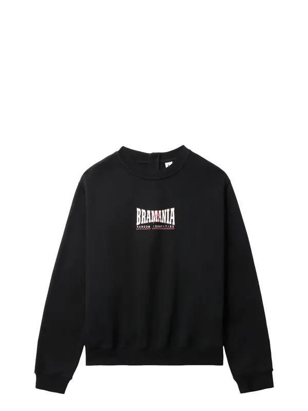 Random Identities Zip-up Cotton Sweatshirt - Black