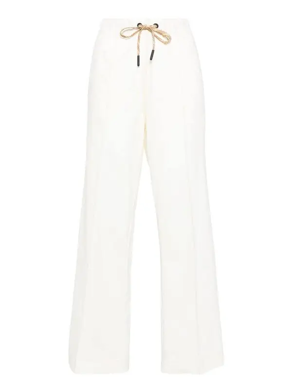 Moncler Elasticated Waist Cotton Track Pants - Neutrals