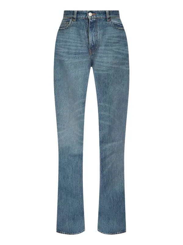 Coperni Buckle Detail Slim-fit Jeans - Blue