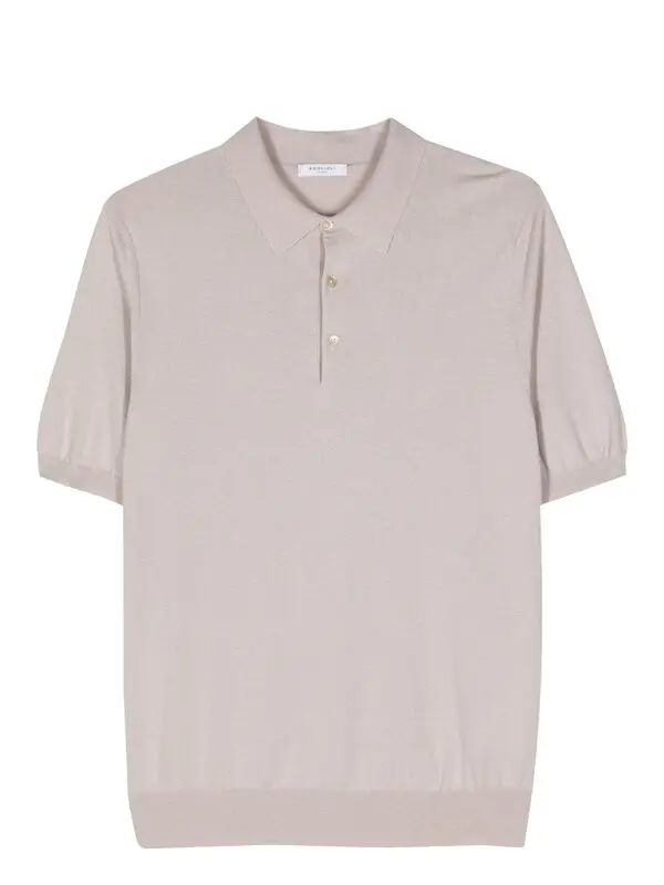 Boglioli Fine-knit Polo Shirt - Neutrals