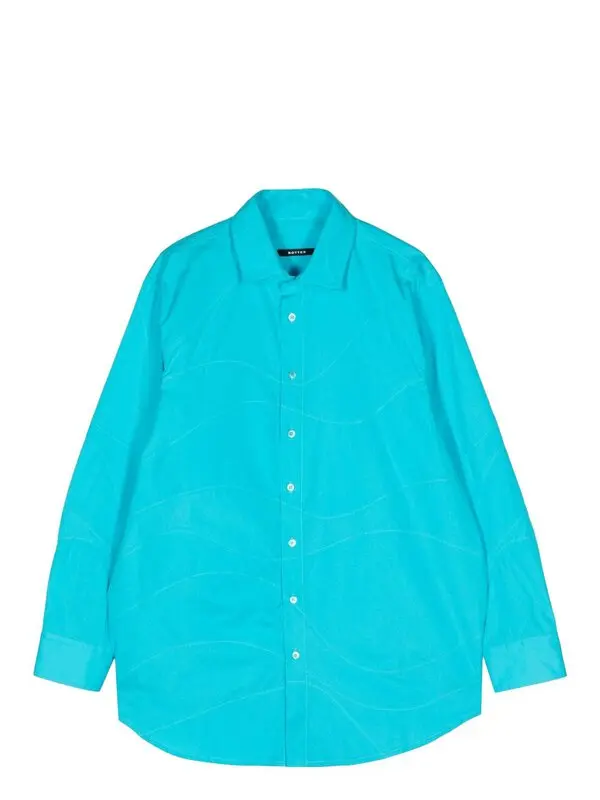 BOTTER Pinstriped Cotton Shirt - Blue