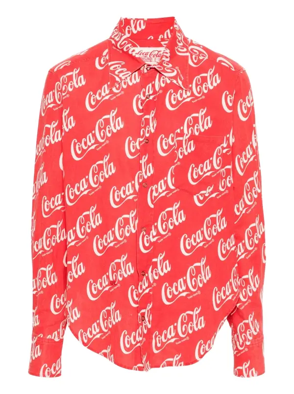 ERL X Coca-cola Printed Shirt - Red