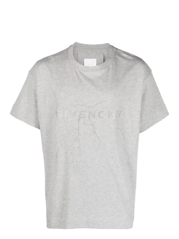Givenchy Logo-print Cotton T-shirt - Grey
