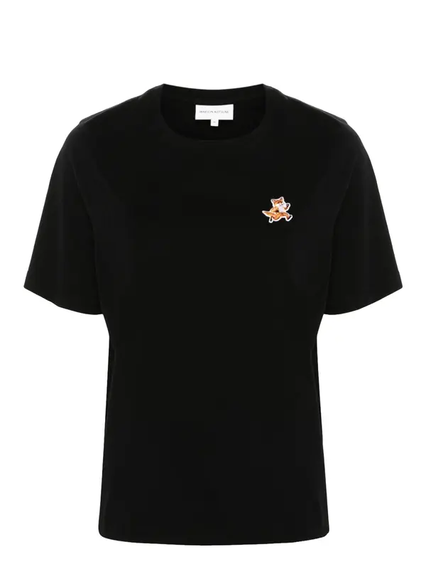 Maison Kitsuné Speedy Fox Appliqué T-shirt - Black