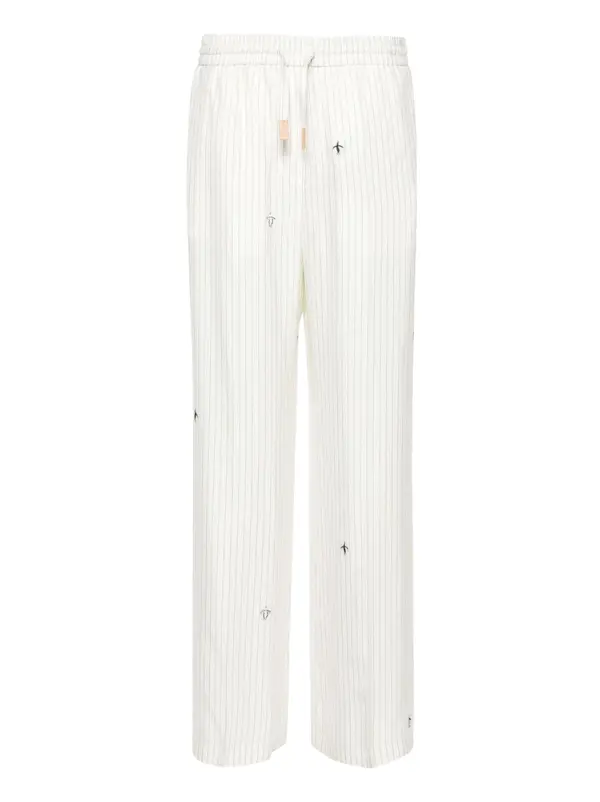 Loewe X Suna Fujita Pinstriped Trousers - White