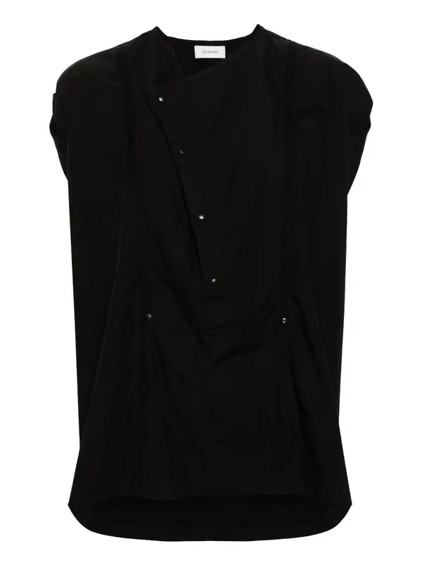 LEMAIRE Panelled Sleeveless Blouse - Black