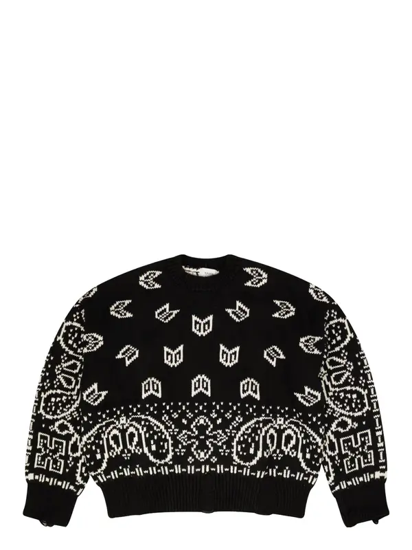 Rhude Bandana-print Jumper - Black