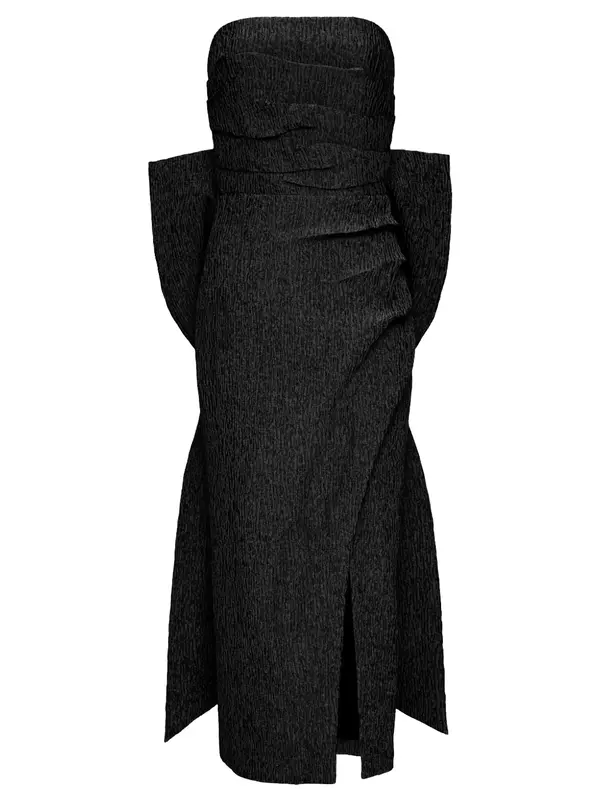 Rebecca Vallance Helene Strapless Midi Dress - Black